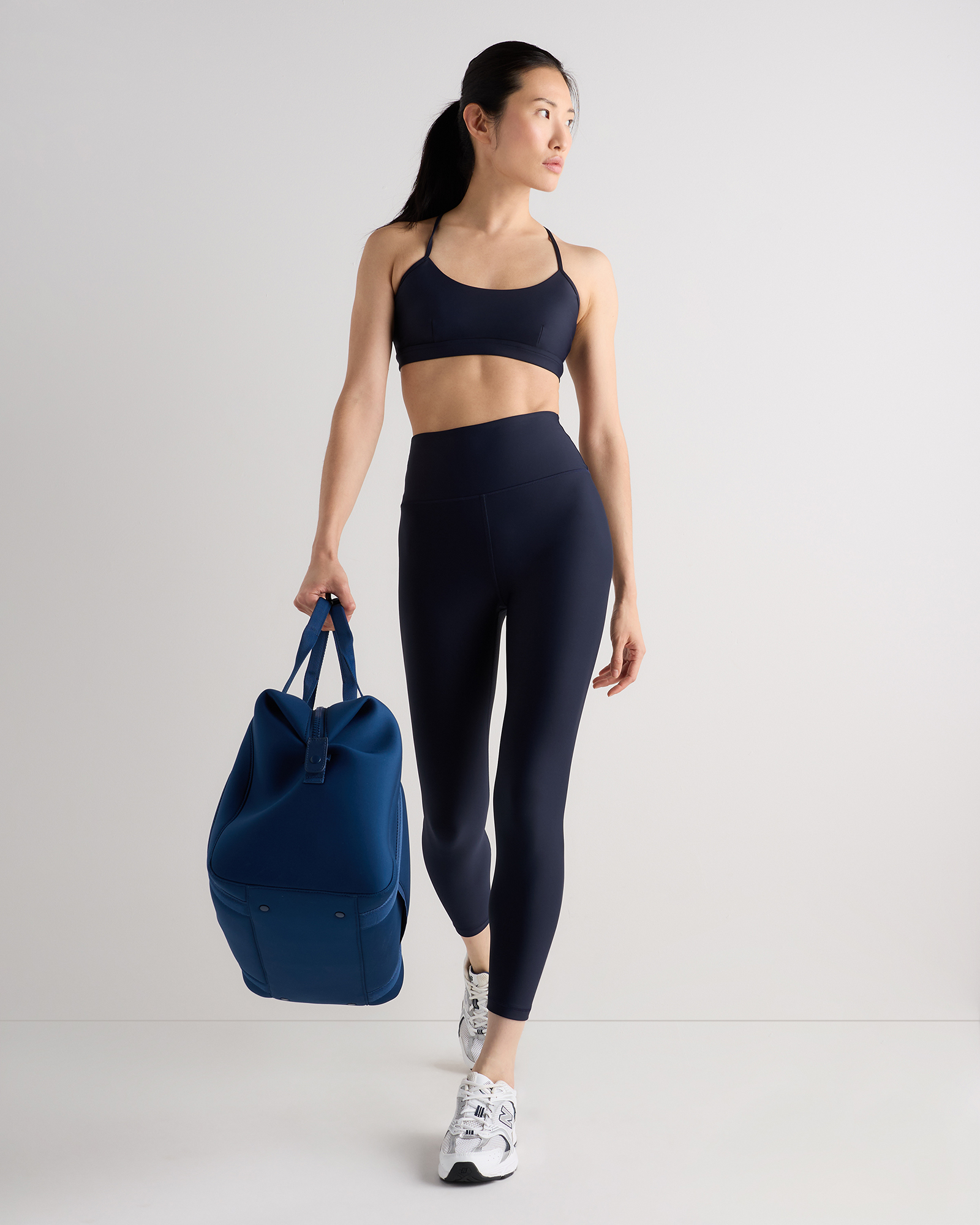 QUINCE women's satin-sculpt high-waisted legging